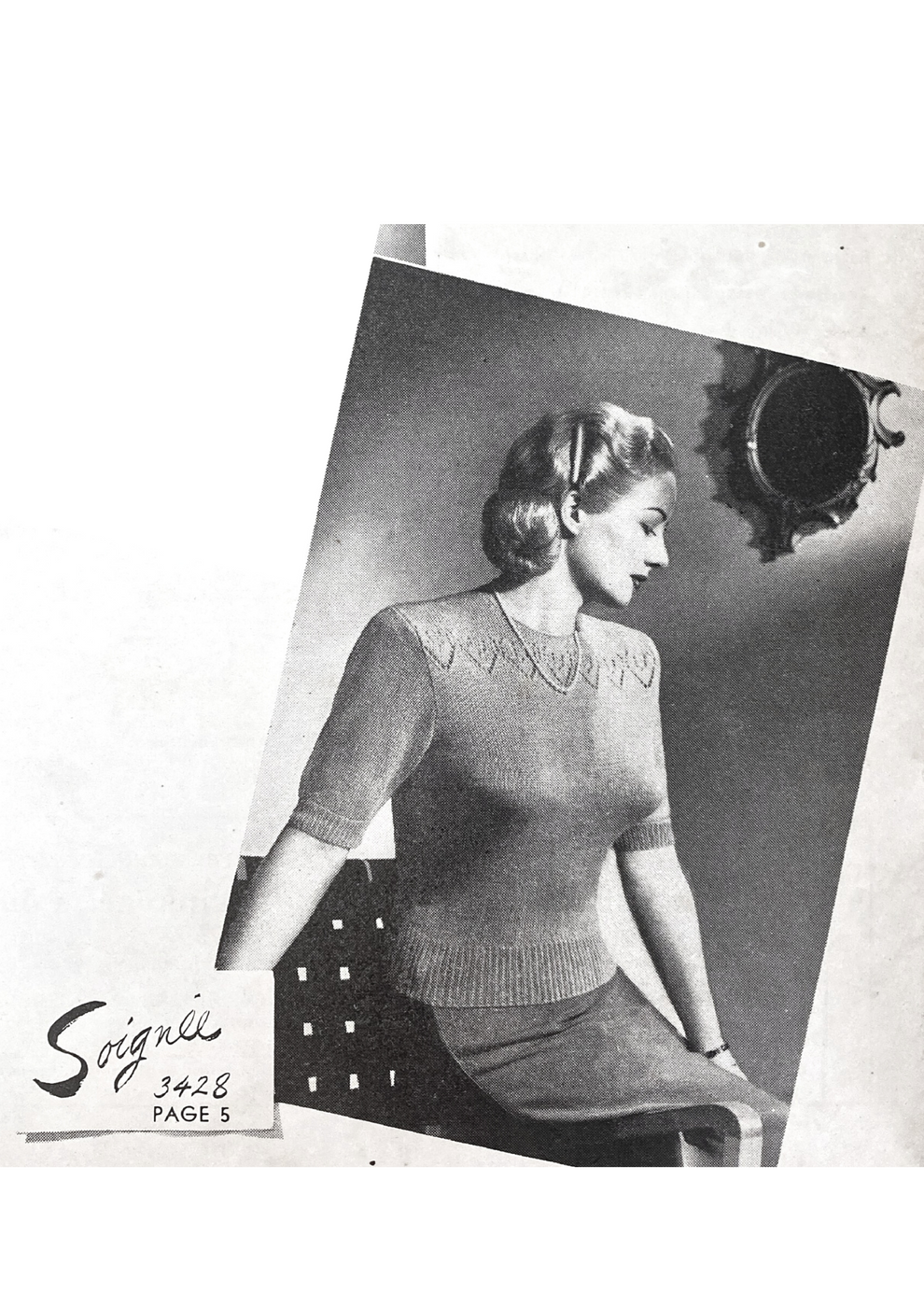 Soignee Short Sleeve Sweater – vintageknittingparty